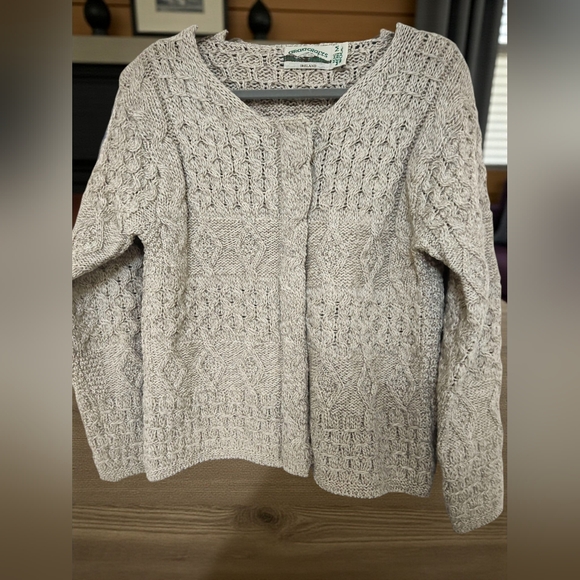 Aran Crafts | Sweaters | Aran Crafts Irish Womens Beige Merino Wool ...